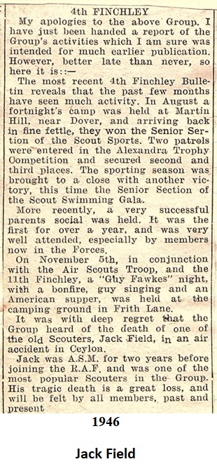 Jack Field | Barnet Scouts